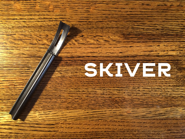 How to Use a Skiver — Gold Bark Leather