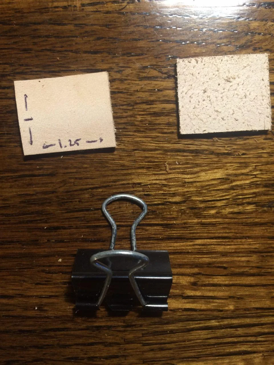 DIY Padded Binder Clips — Gold Bark Leather