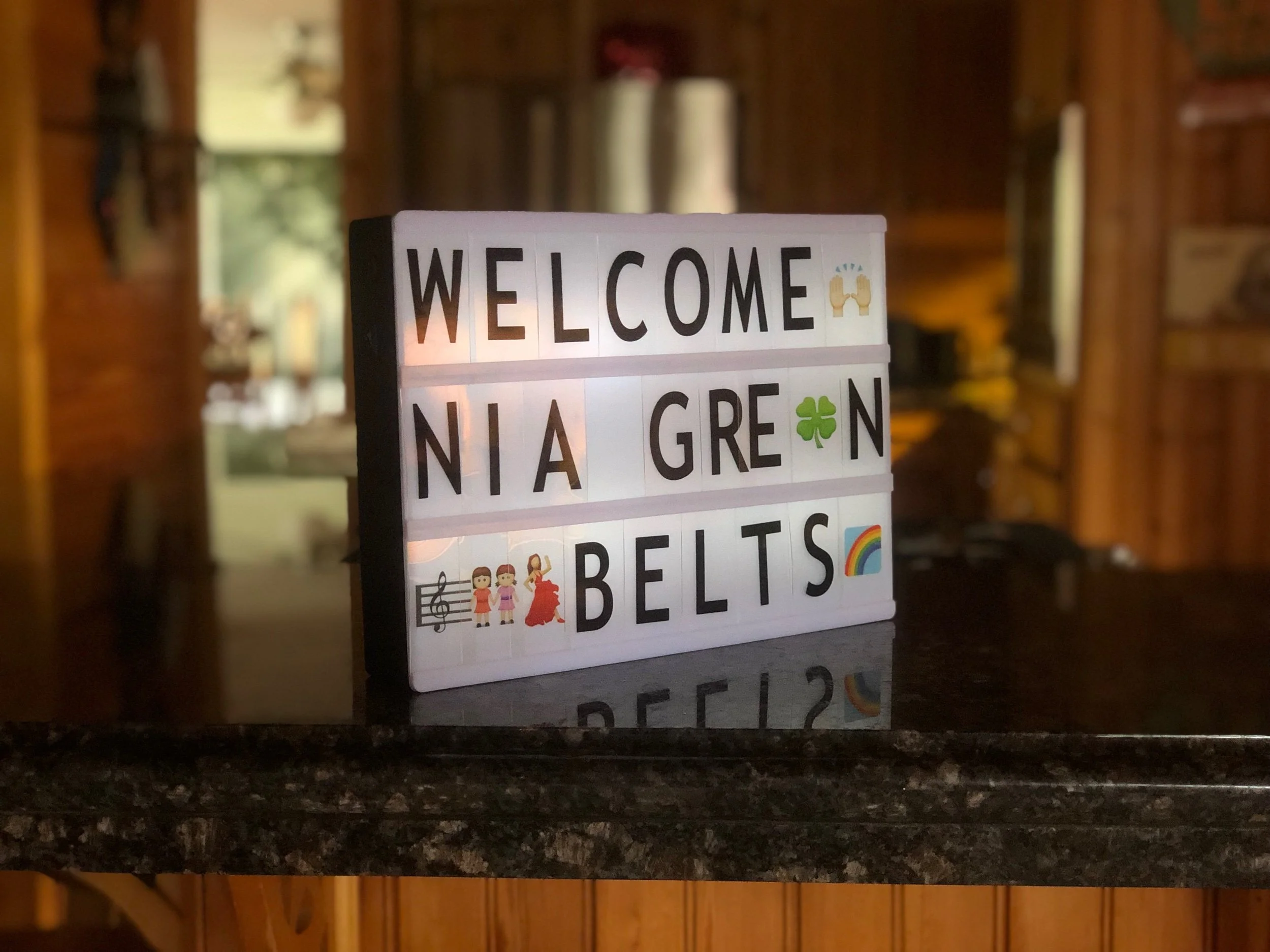 Welcome Nia Green Belts — Soma Ranch