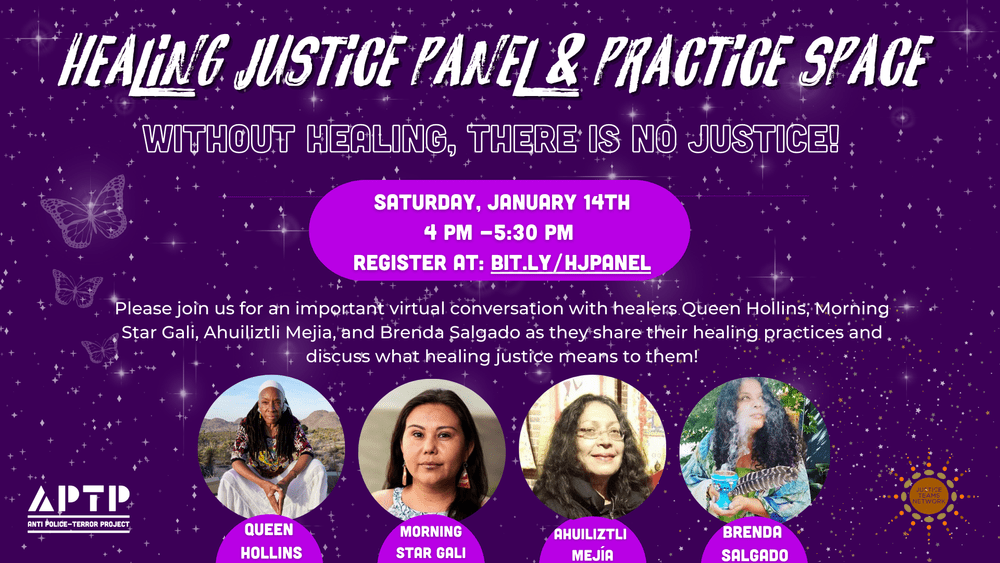 Healing Justice Panel & Practice Space: Without Healing There Is No ...
