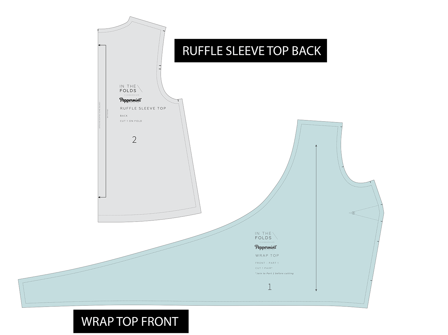 How to sew a reverse wrap top — In the Folds