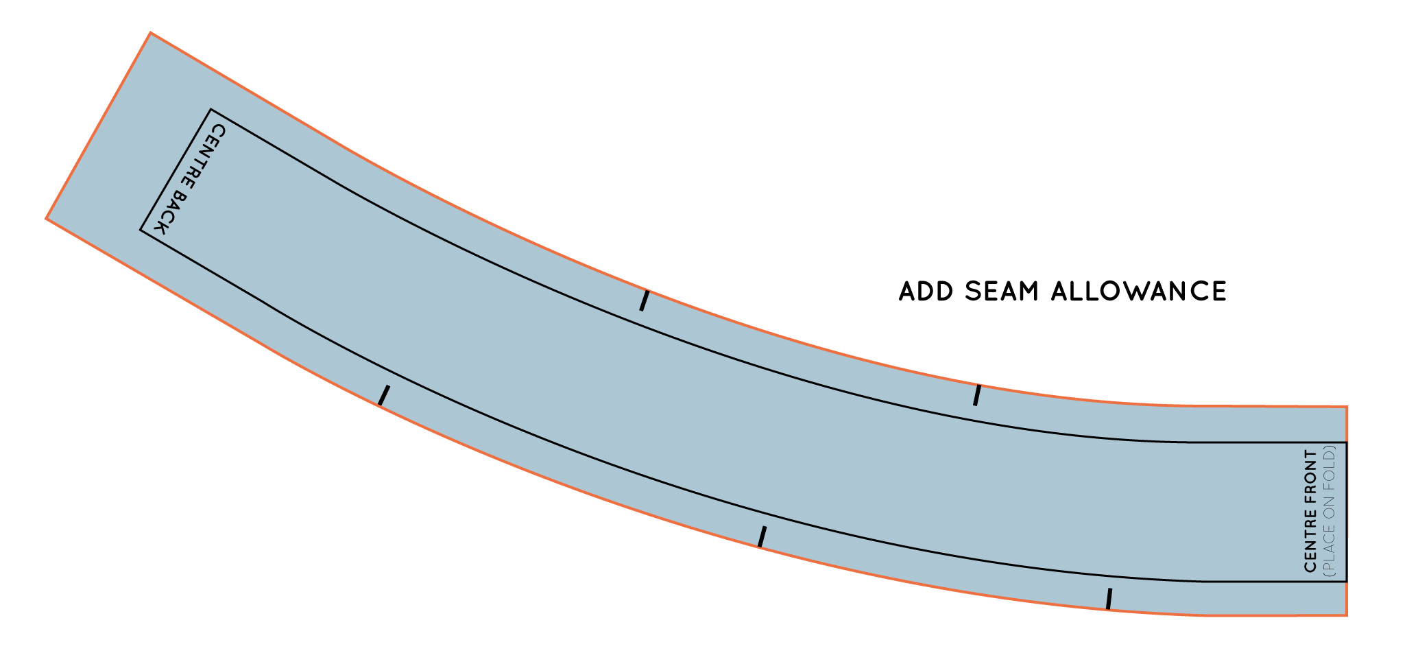 How to draft a shaped waistband — In the Folds