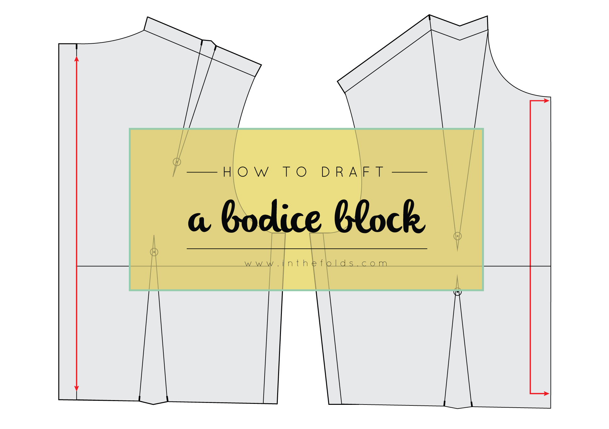 How To Draft A Bodice Block In The Folds How To Draft A Bodice Block In The Folds