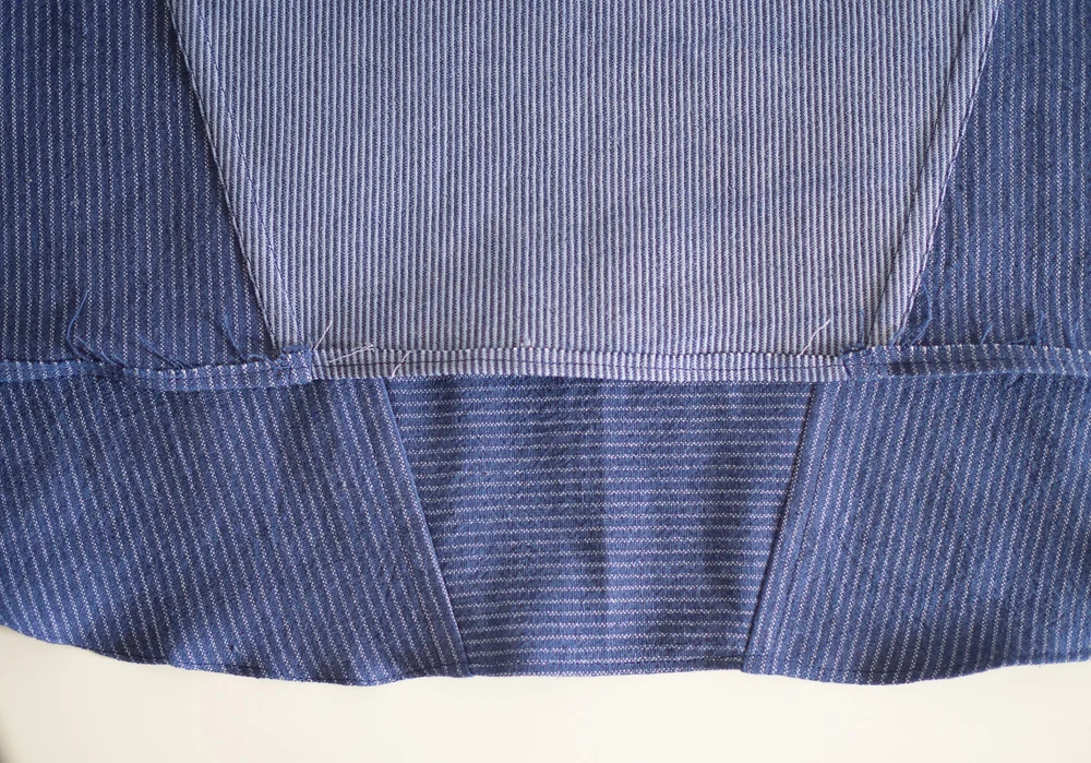 The Collins Top Sew-along : Hemming + sewing button in place — In the Folds