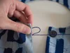 How to sew a hand-stitched button loop — In the Folds