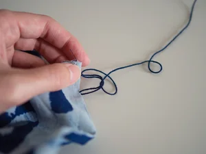 How to sew a hand-stitched button loop — In the Folds