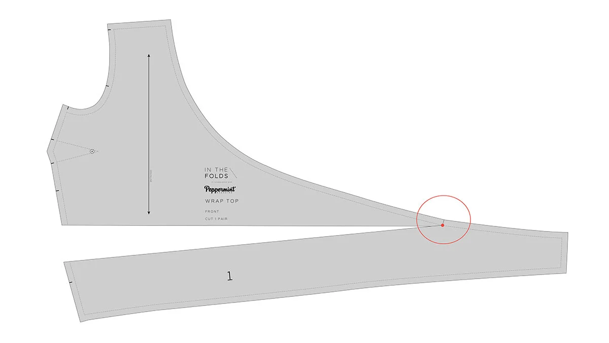 ISSUE 5 - LENGTHENING THE PEPPERMINT WRAP TOP — In the Folds