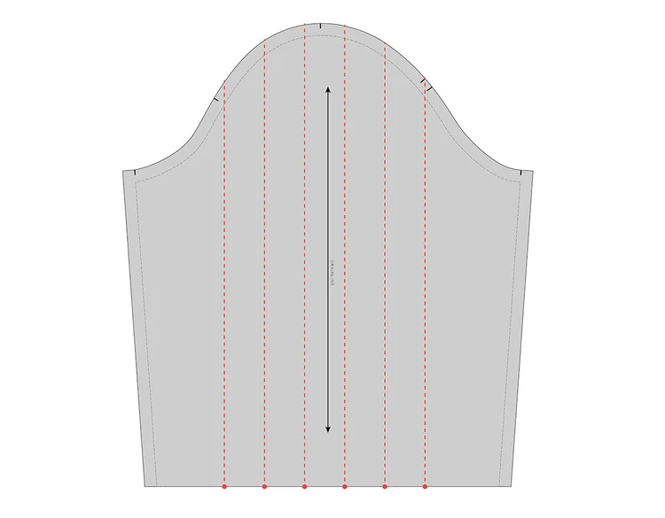 ISSUE 27 - Adding and removing fullness from a sleeve cap — In the Folds