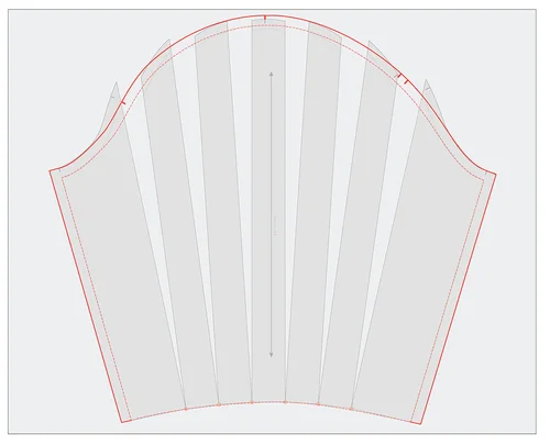 ISSUE 27 - Adding and removing fullness from a sleeve cap — In the Folds