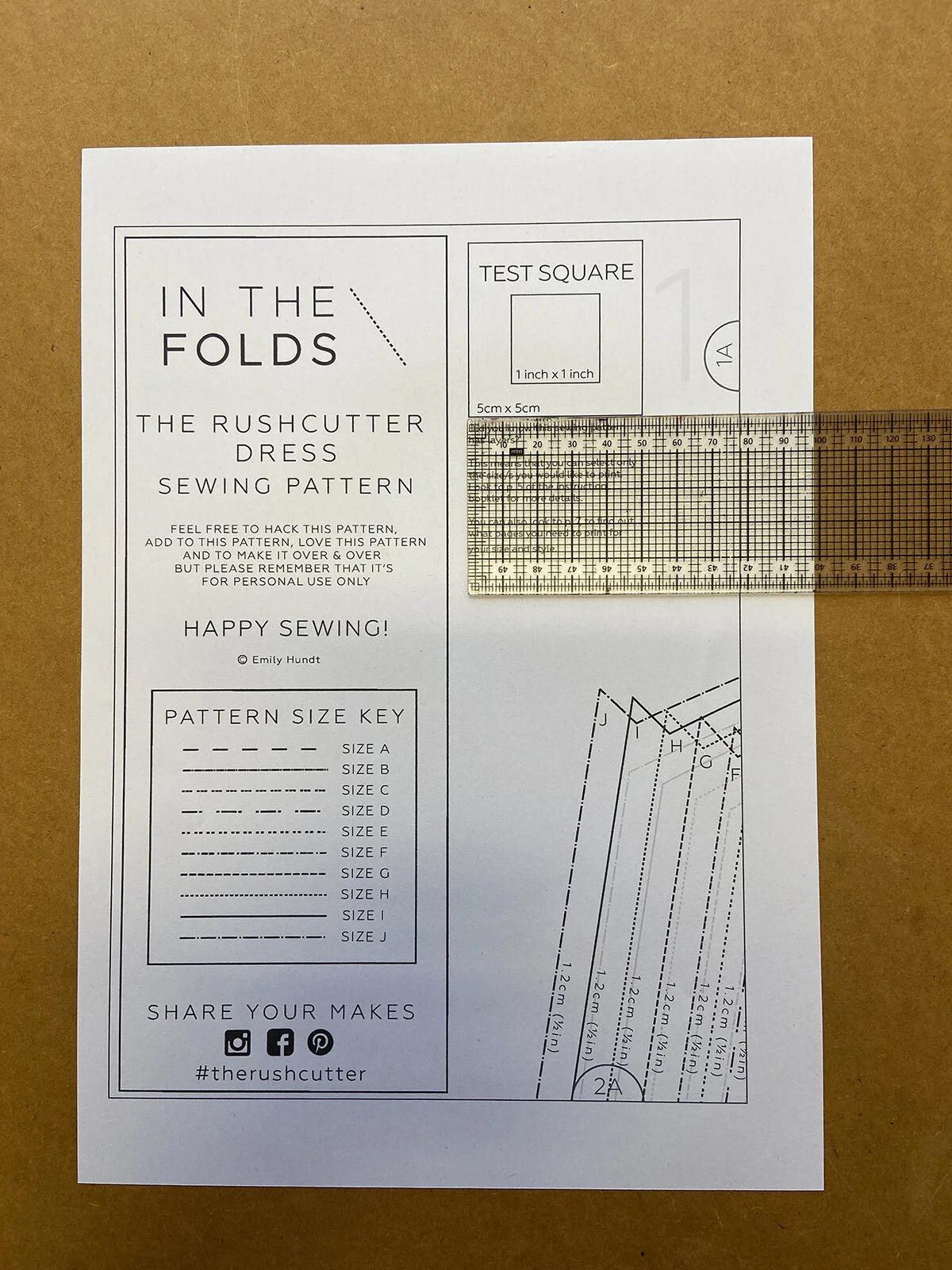 How to print and assemble your PDF sewing pattern — In the Folds