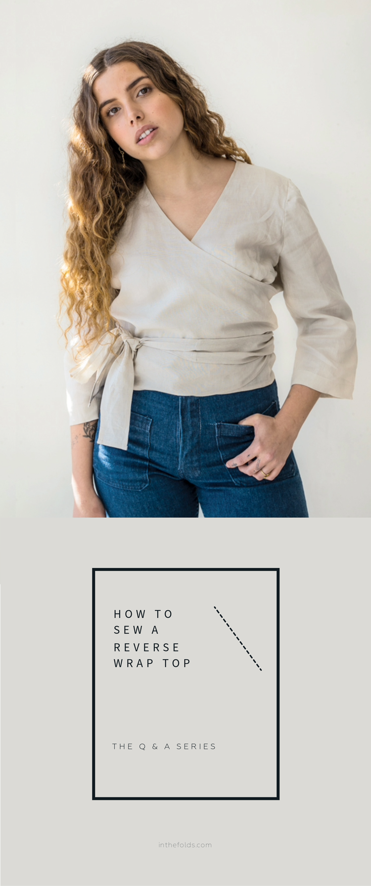 How to sew a reverse wrap top — In the Folds