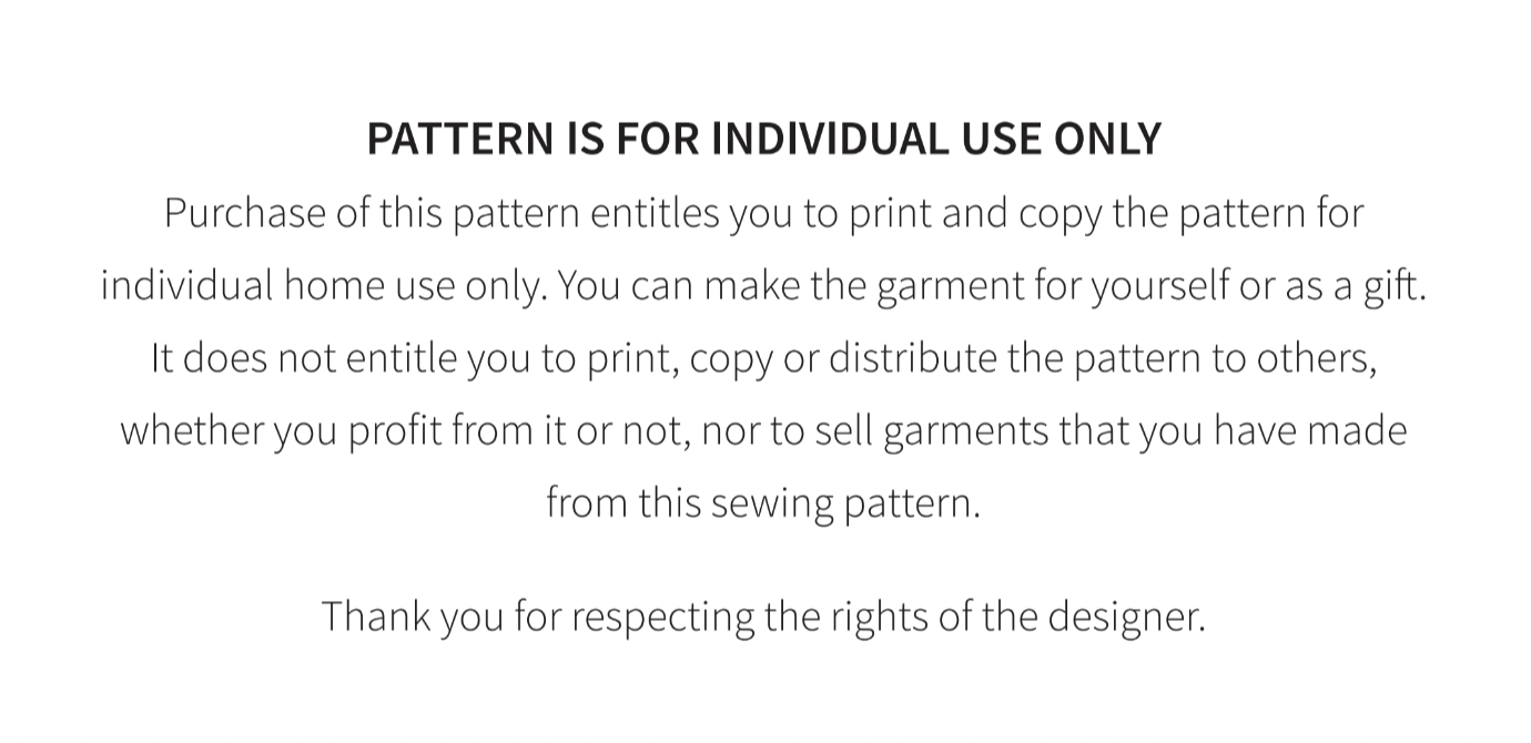 Copyright for PDF patterns — In the Folds