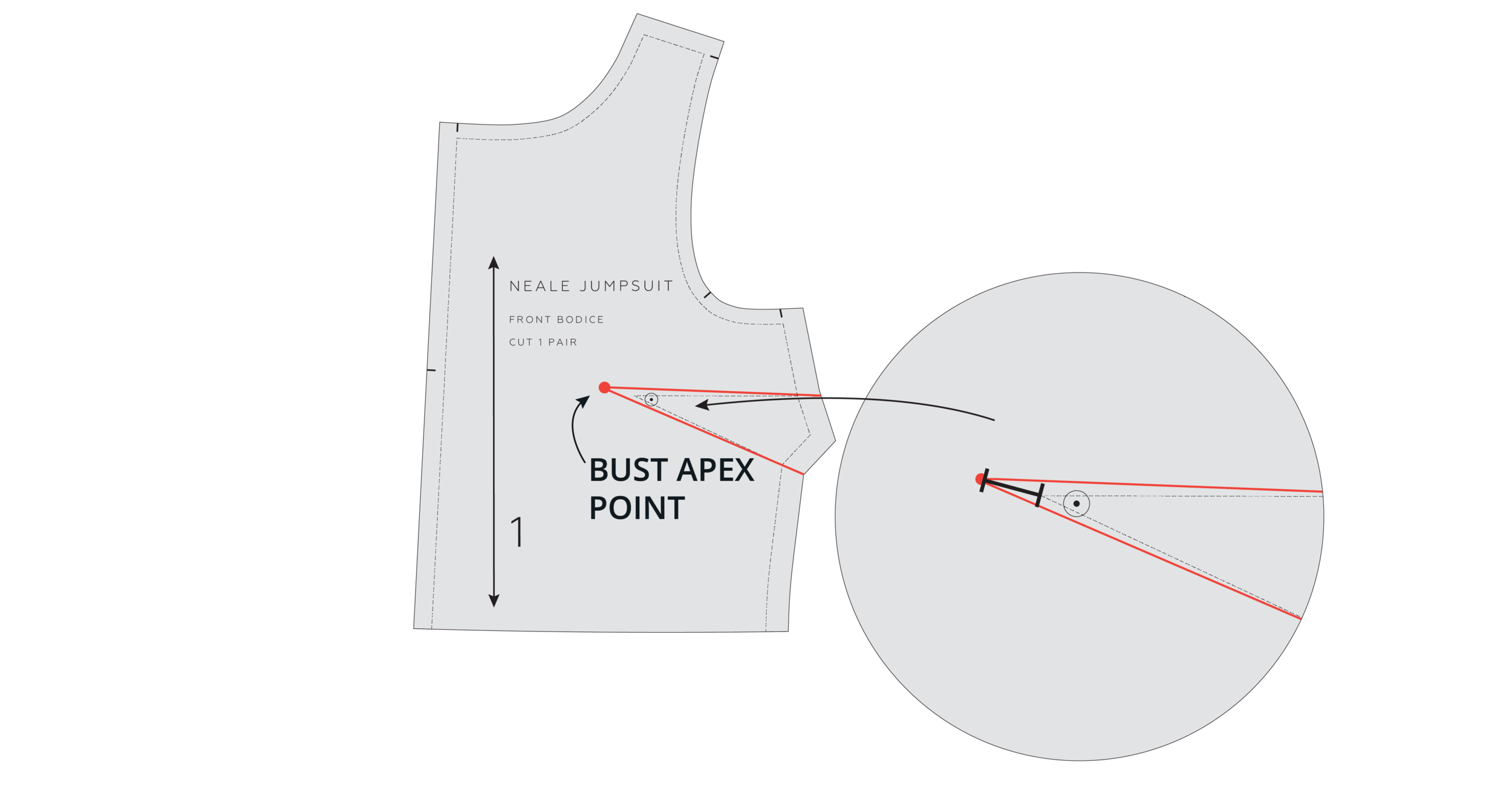 ISSUE 78 - Rotating a dart on a bodice — In the Folds
