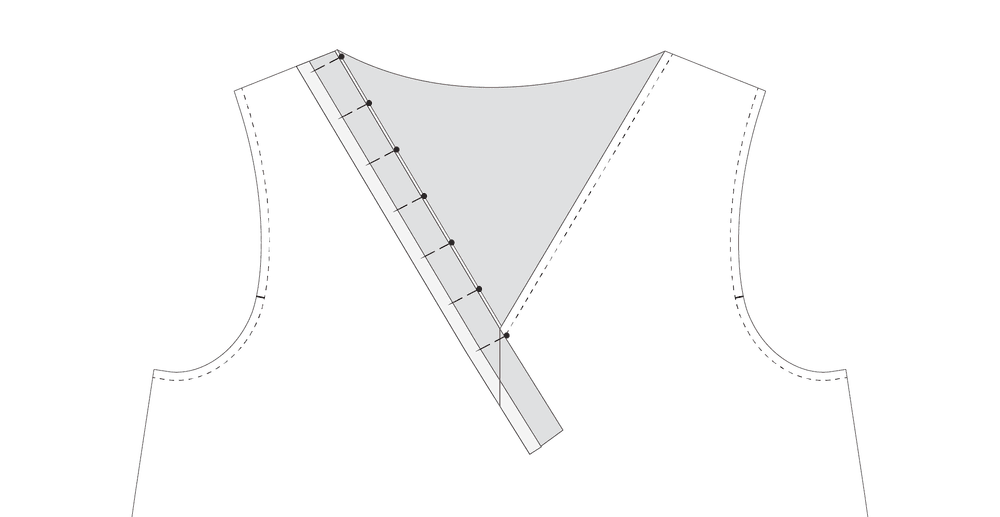 How to sew bias binding on a V-neck — In the Folds