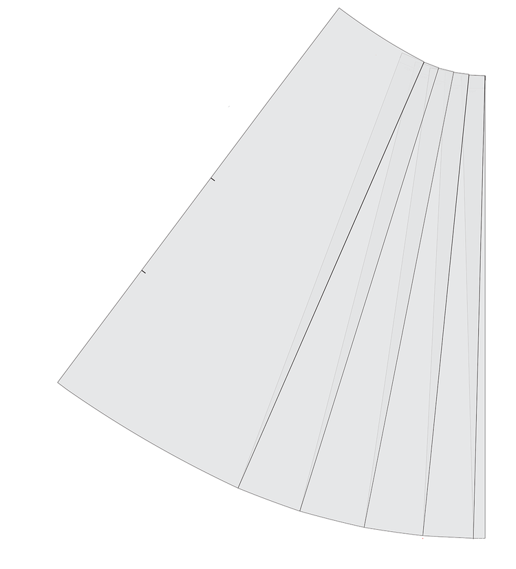 How to draft a lining for a pleated skirt — In the Folds