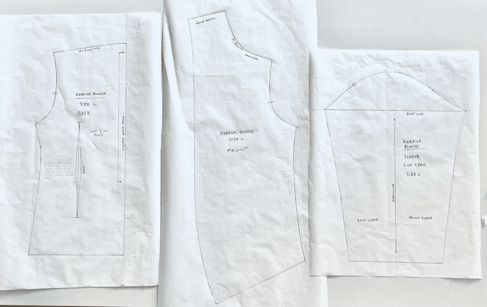 Leanne's Kebaya-inspired wearable toile — In the Folds