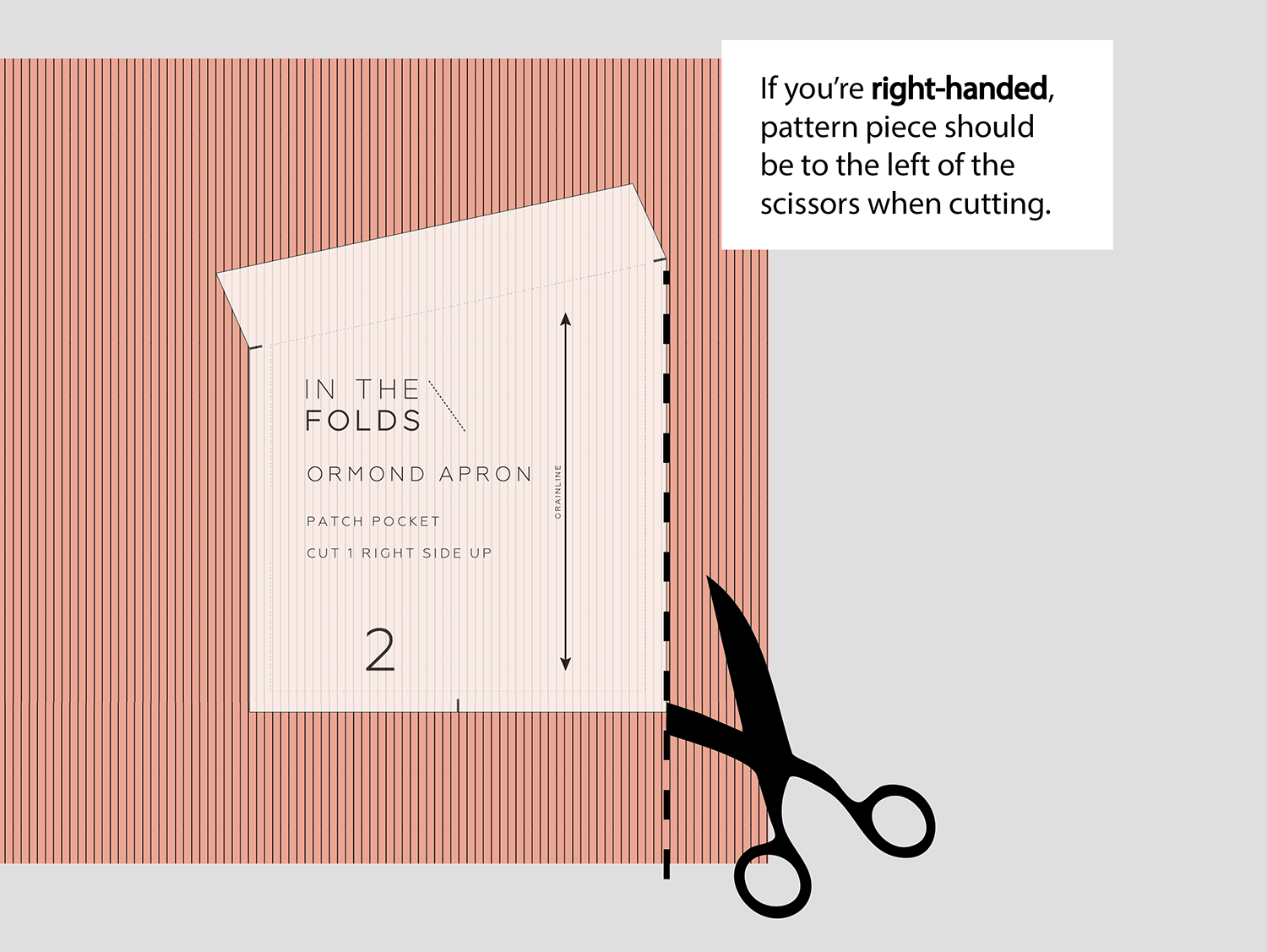 How to cut fabric in a straight line — In the Folds