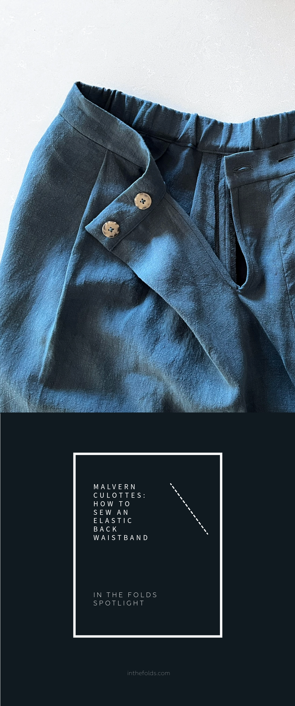 How to sew an elastic back waistband — In the Folds