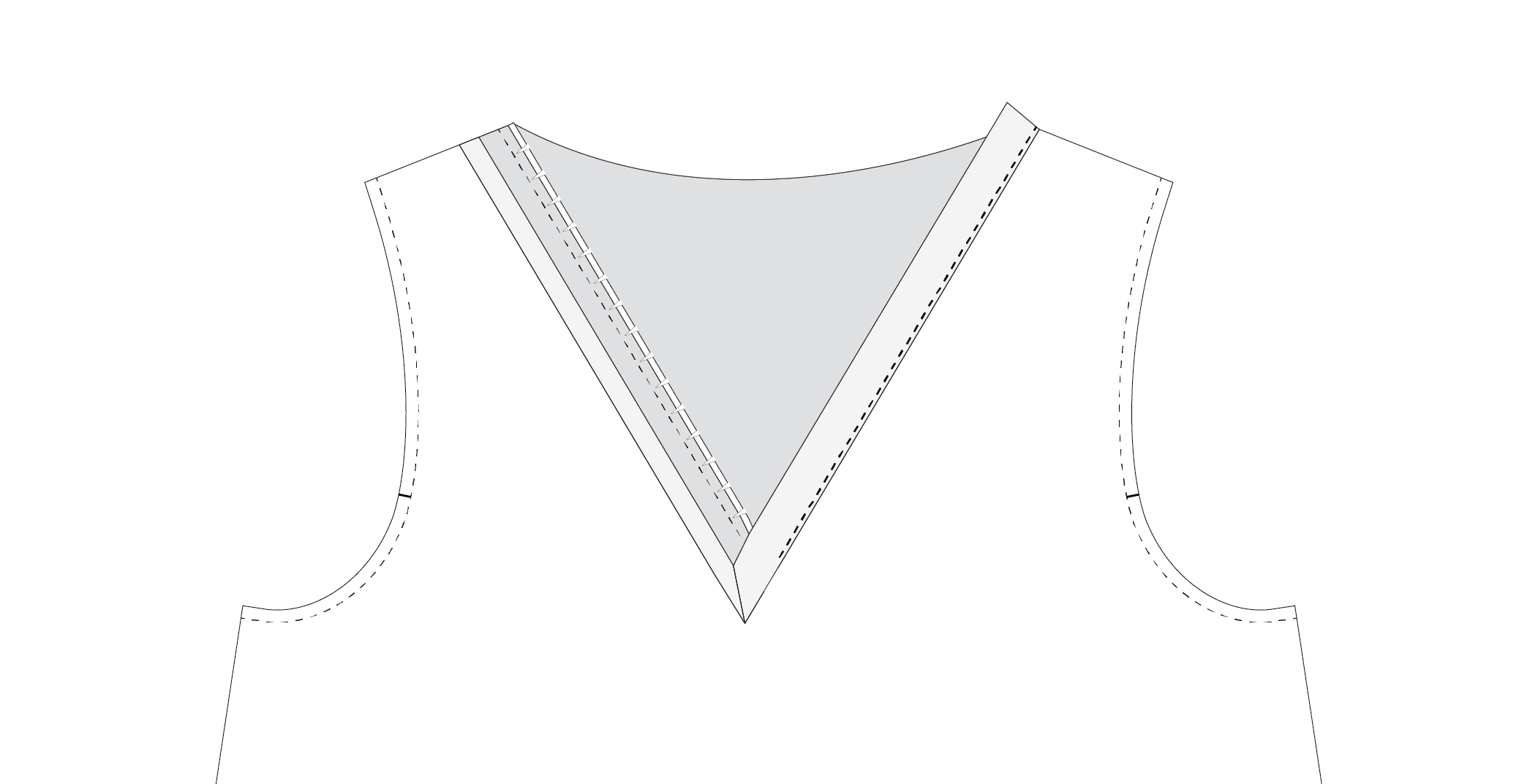How to sew bias binding on a V-neck — In the Folds