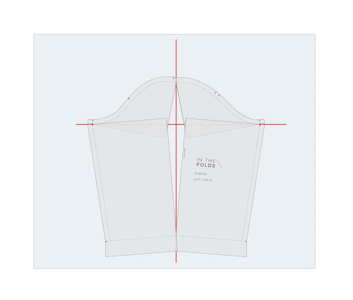 Full bicep adjustment for a grown-on sleeve — In the Folds