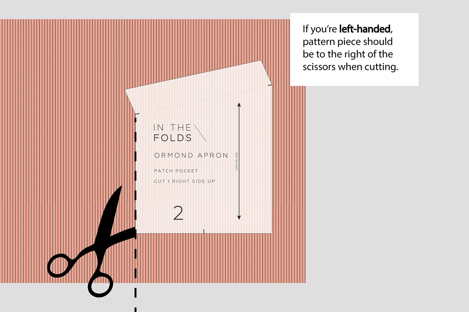 How to cut fabric in a straight line — In the Folds