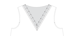 How to sew bias binding on a V-neck — In the Folds