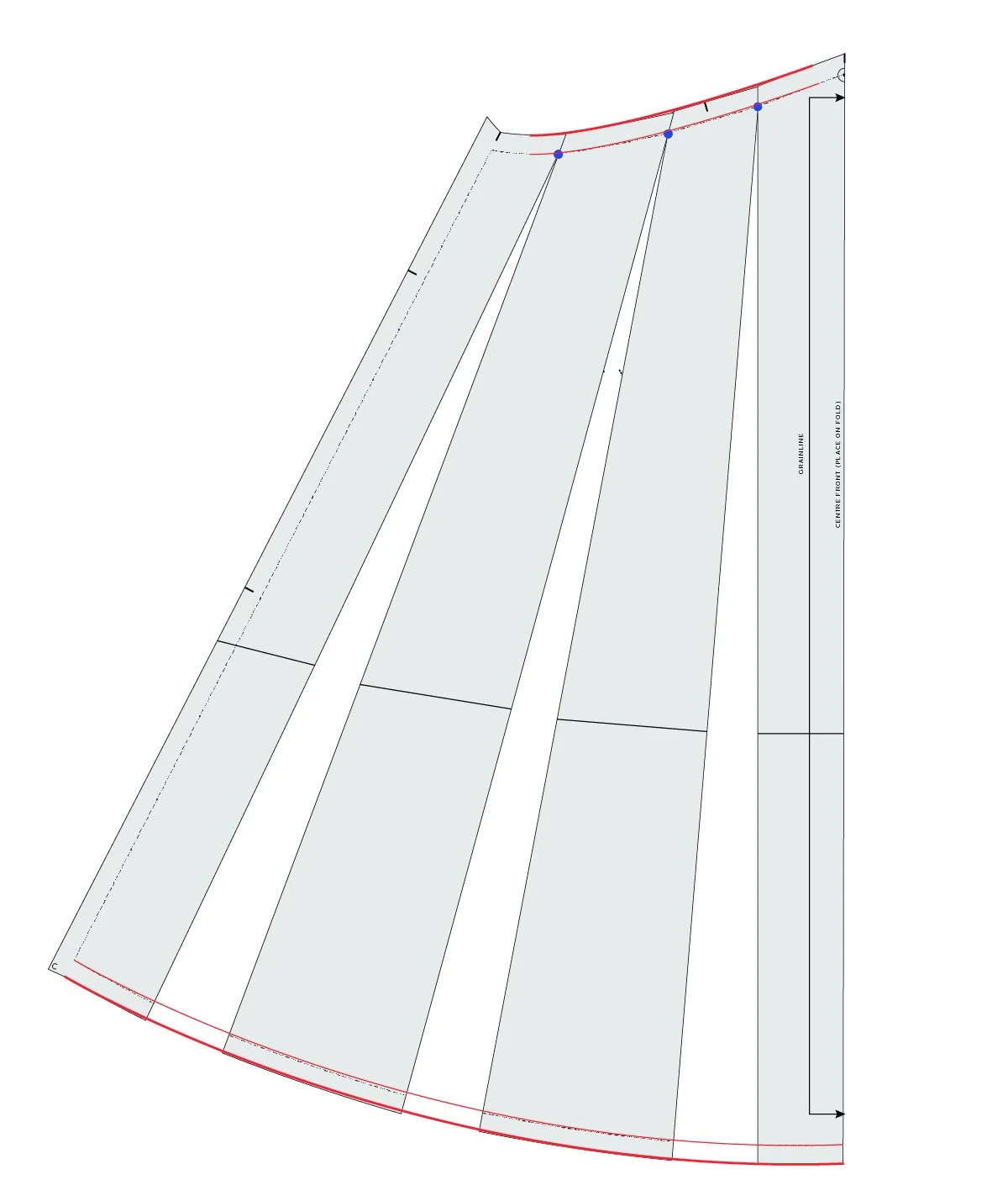 ISSUE 93 - Add to or remove fullness from a skirt pattern — In the Folds