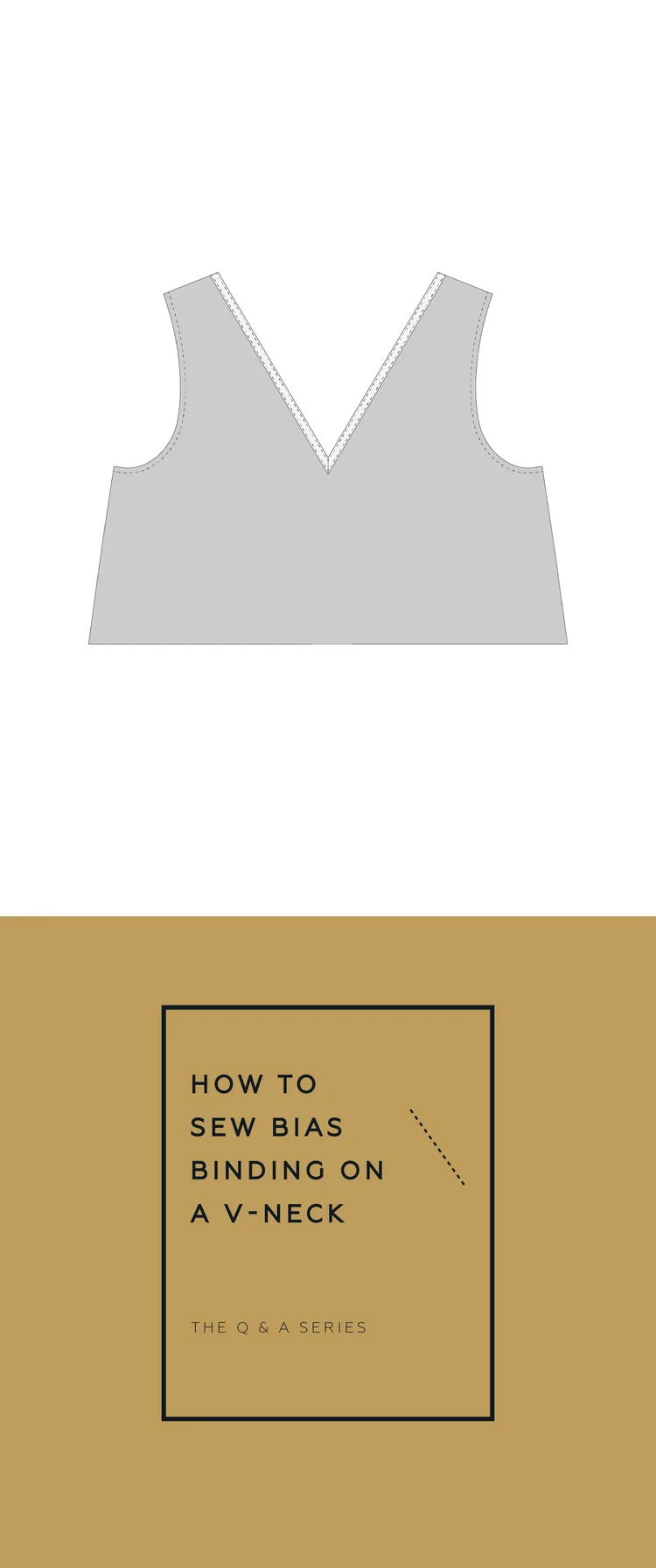 How to sew bias binding on a V-neck — In the Folds