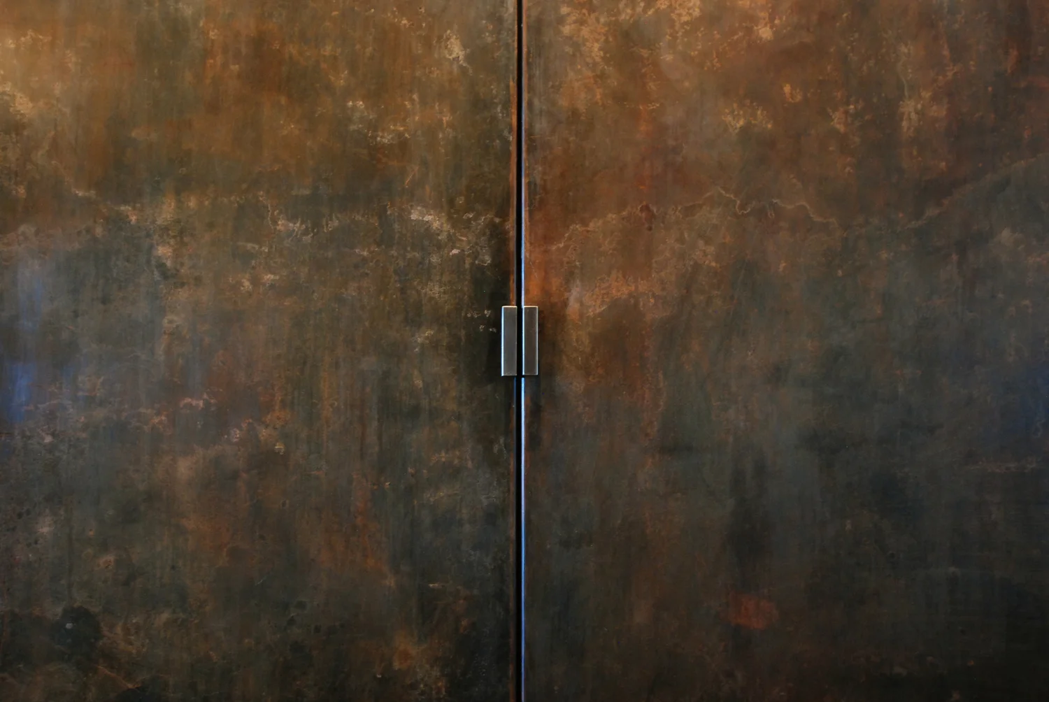 Brown Patina Wardrobe — Custom Metal Fabrication in Brooklyn NYC