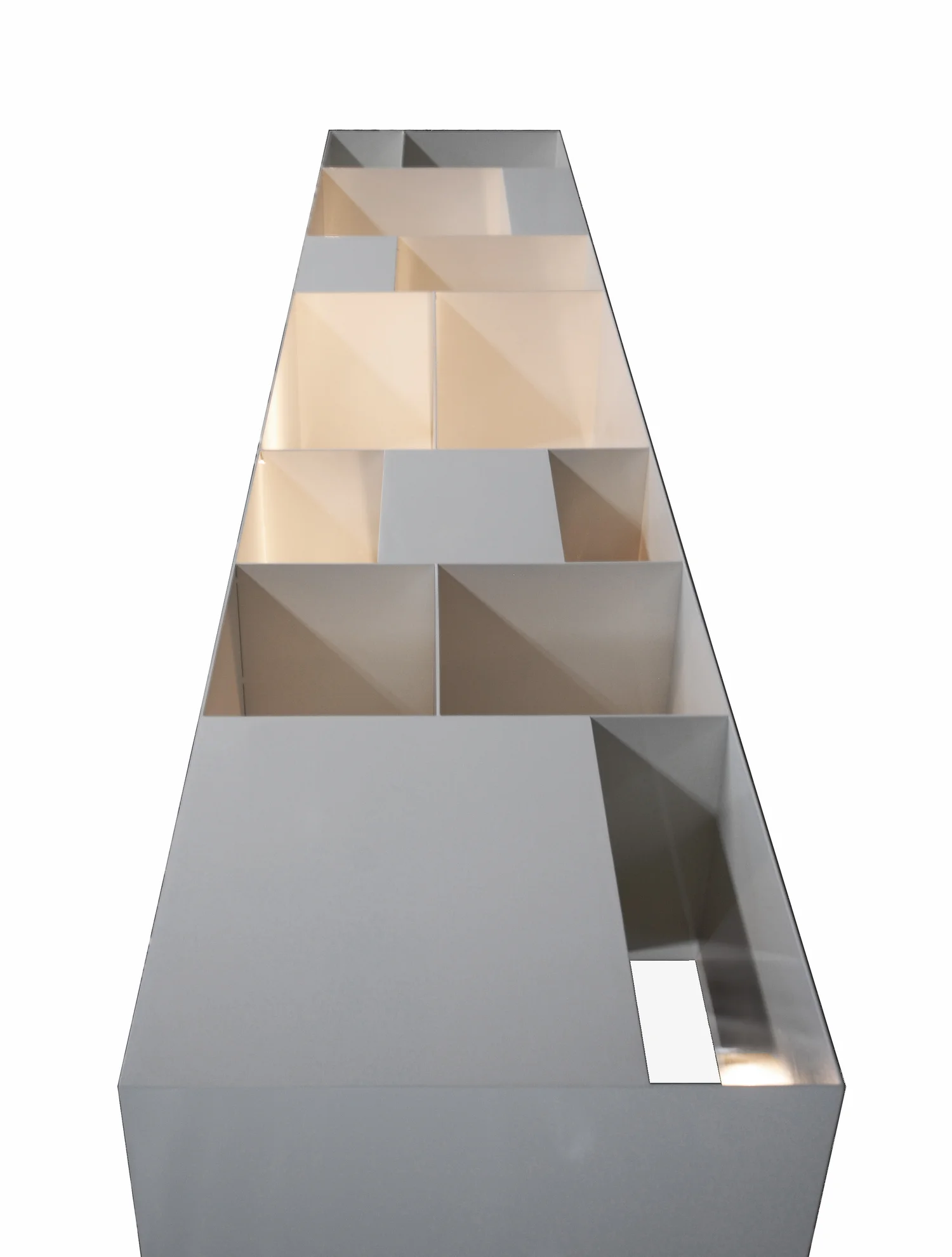 Metal Painted Bookcase — Custom Metal Fabrication in Brooklyn NYC