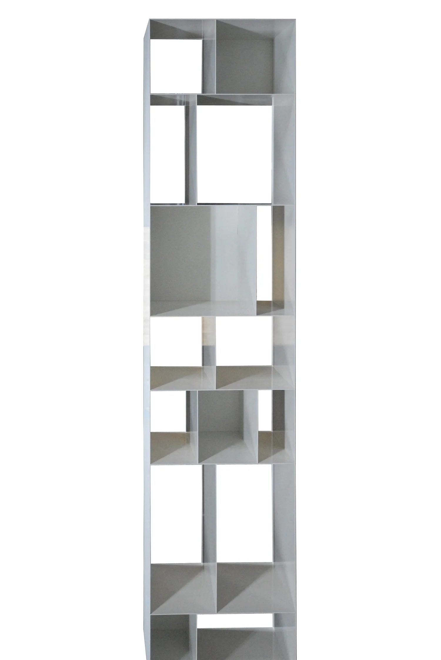 Metal Painted Bookcase — Custom Metal Fabrication in Brooklyn NYC