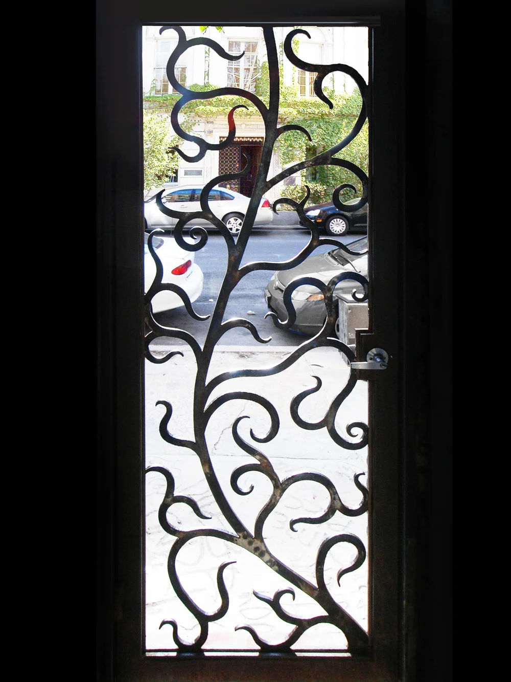 Petina Blacksmith Entry Door — Custom Metal Fabrication in Brooklyn NYC