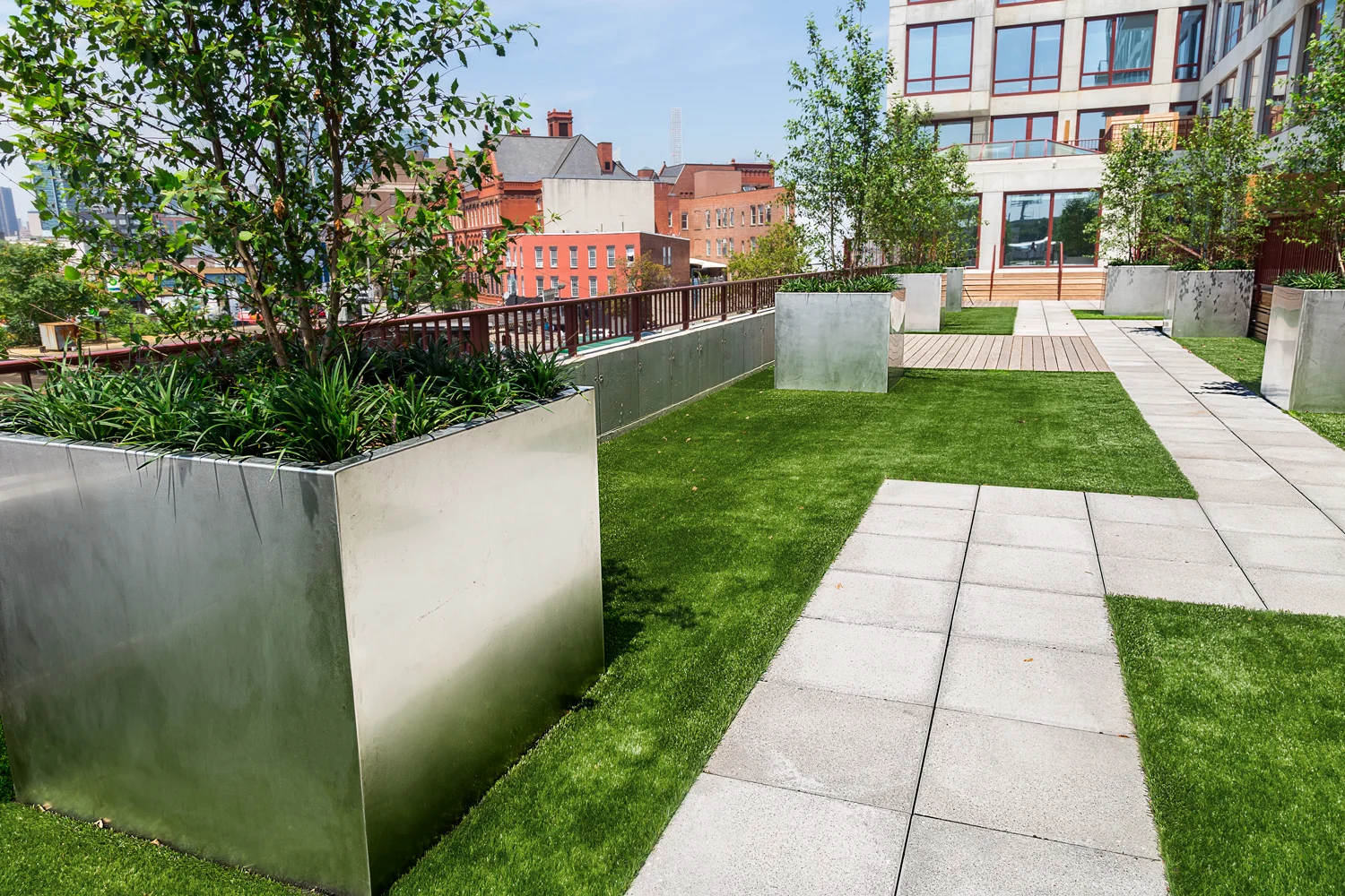 Stainless Steel Planter Boxes — Custom Metal Fabrication in Brooklyn NYC