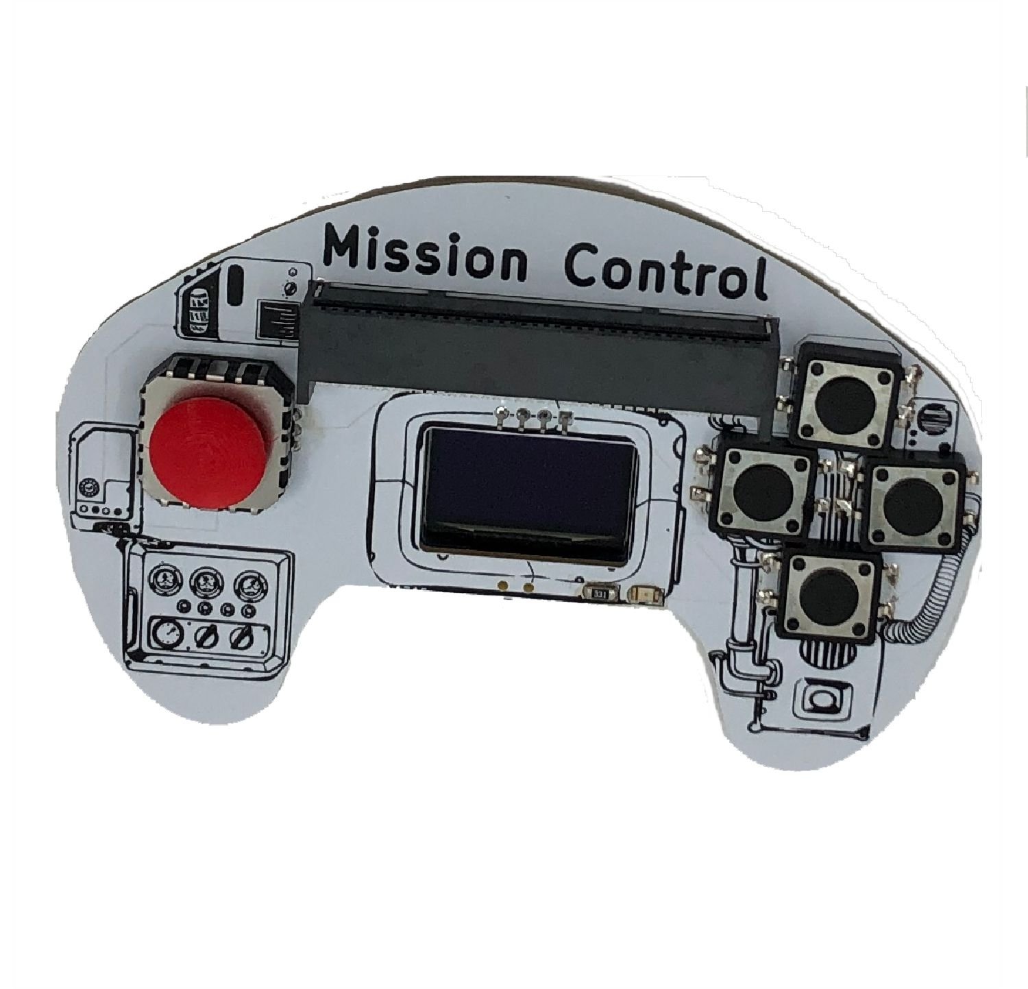 Stand Alone game controller for microbit with OLED, joystick and 4 ...