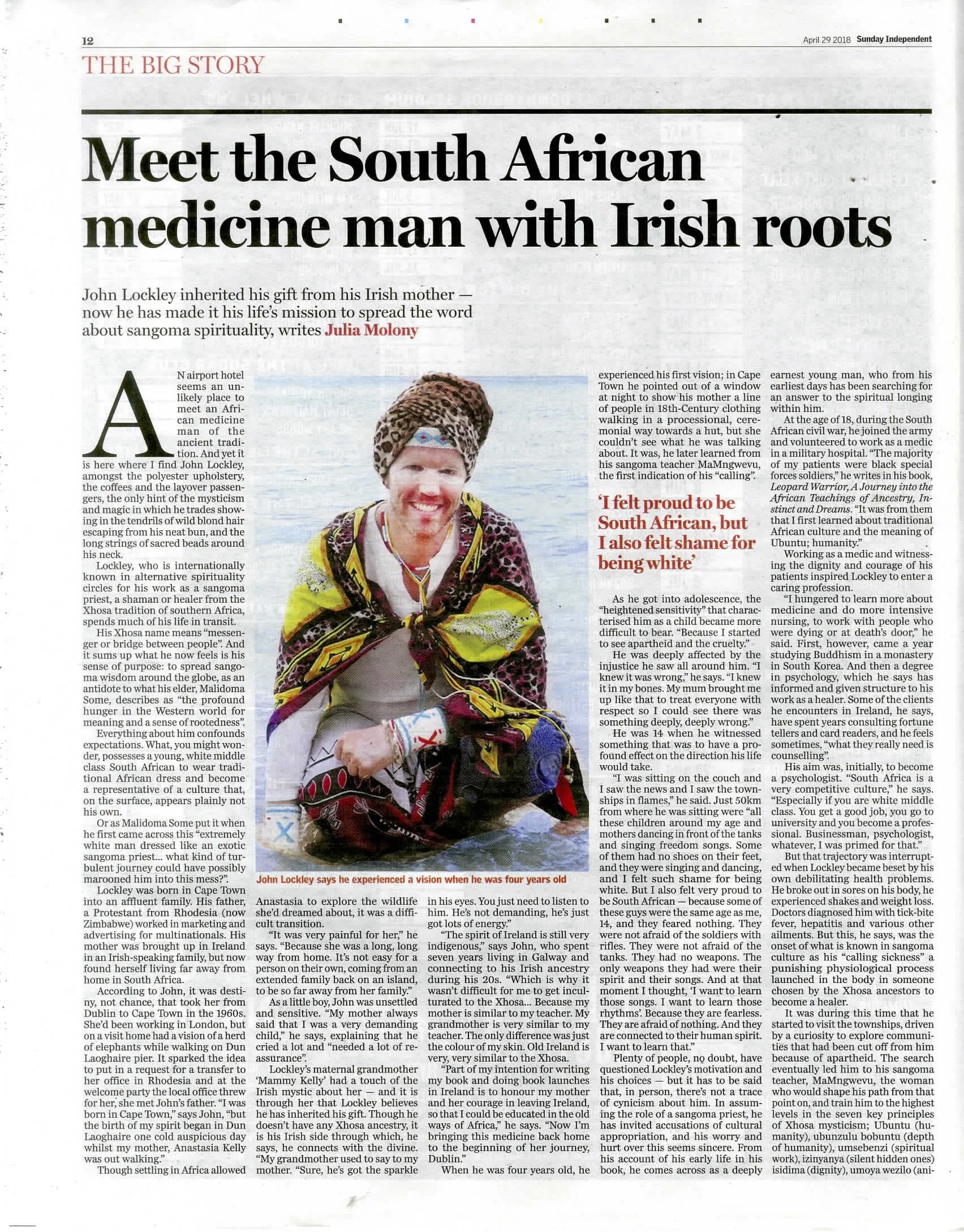 John Lockley: a traditionally trained Sangoma (African Shaman) from ...