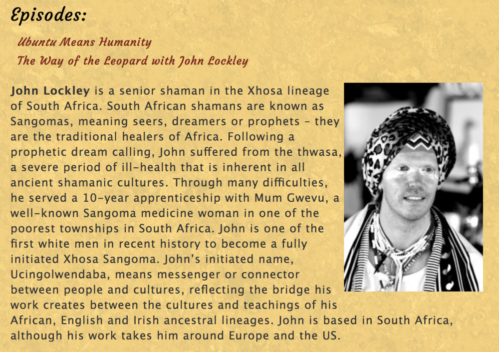 John Lockley: a Zen practicing African Shaman (Sangoma) from South Africa