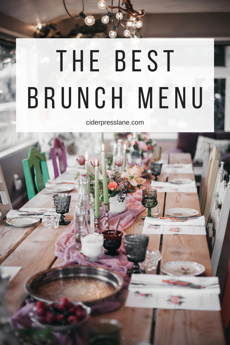 The BEST Brunch Menu! — ciderpress lane