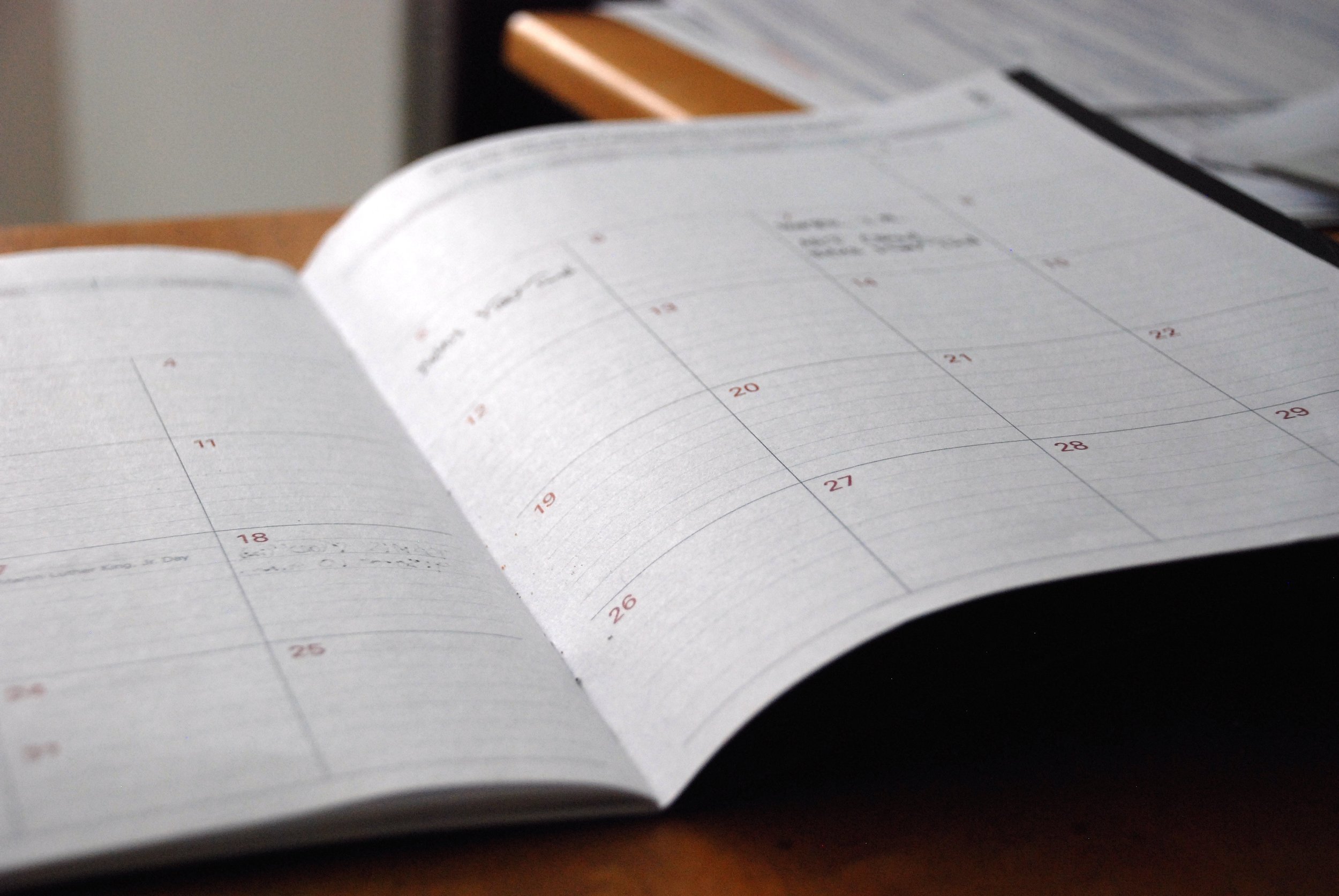 Calendar — Prevent Child Injury