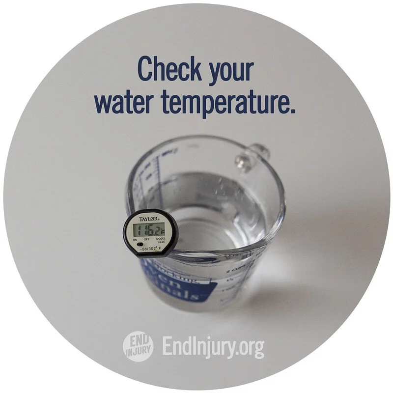 Check your water temperature. — Prevent Child Injury