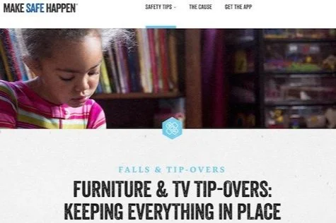Furniture Tip-Overs — Prevent Child Injury
