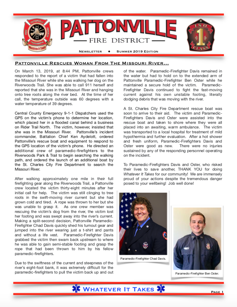 Newsletters — Pattonville Fire Protection District