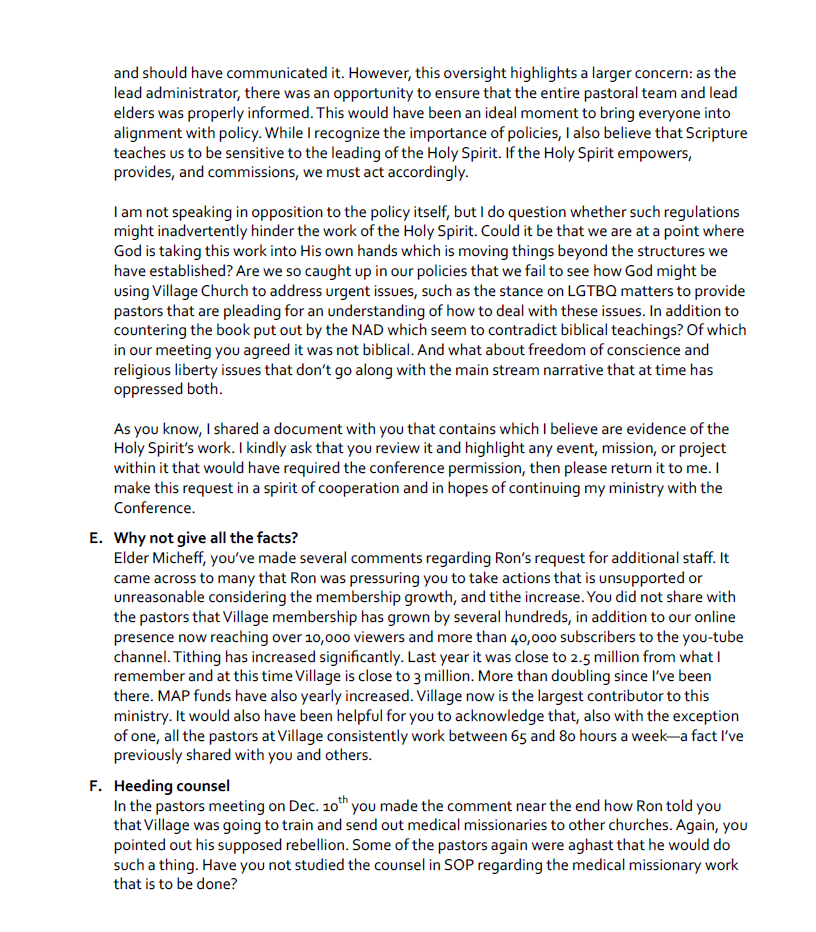 Pastor Dennis Page Sends a Very Revealing Letter to Michigan Conference ...