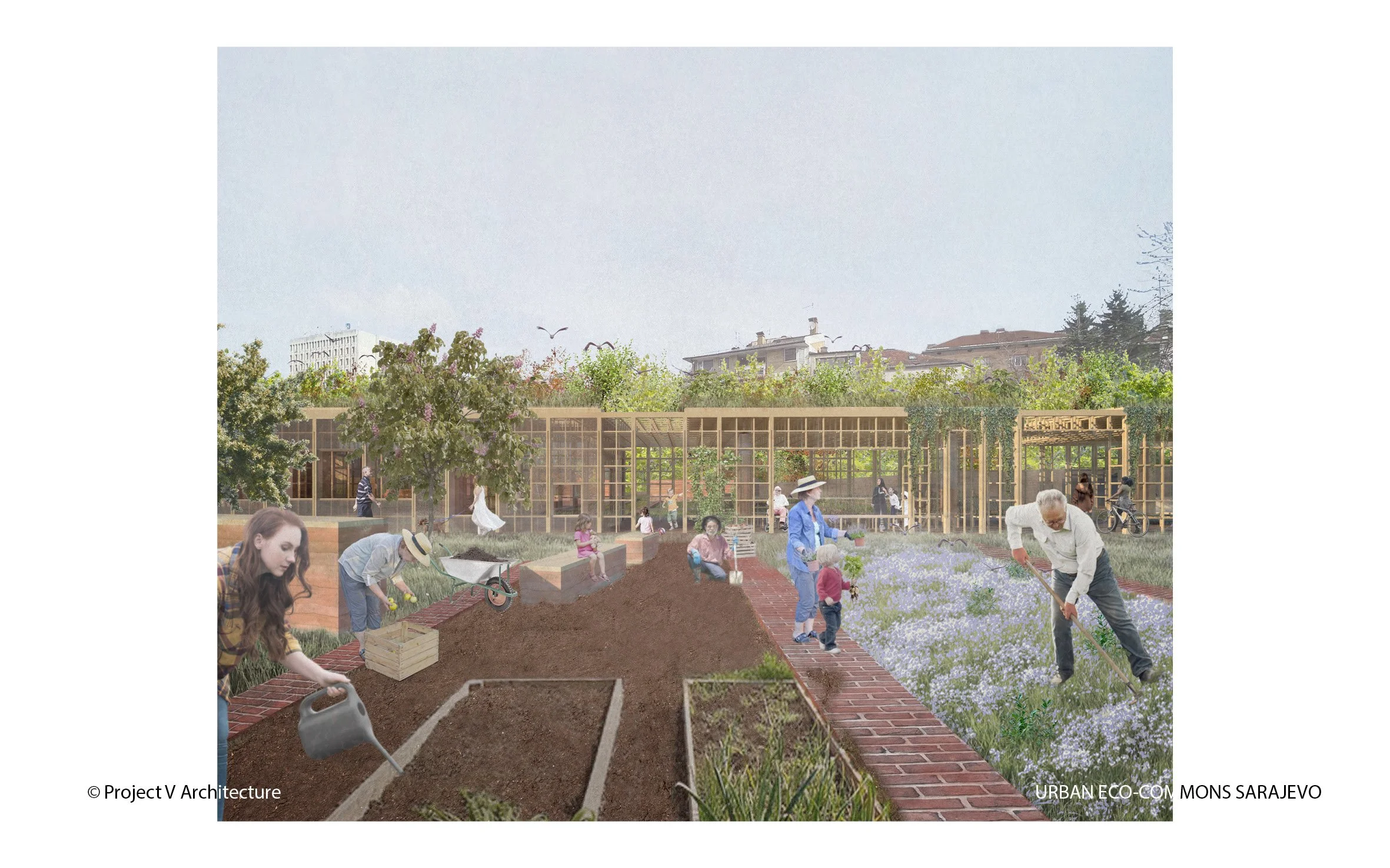 Urban Eco-Commons Sarajevo — project v architecture