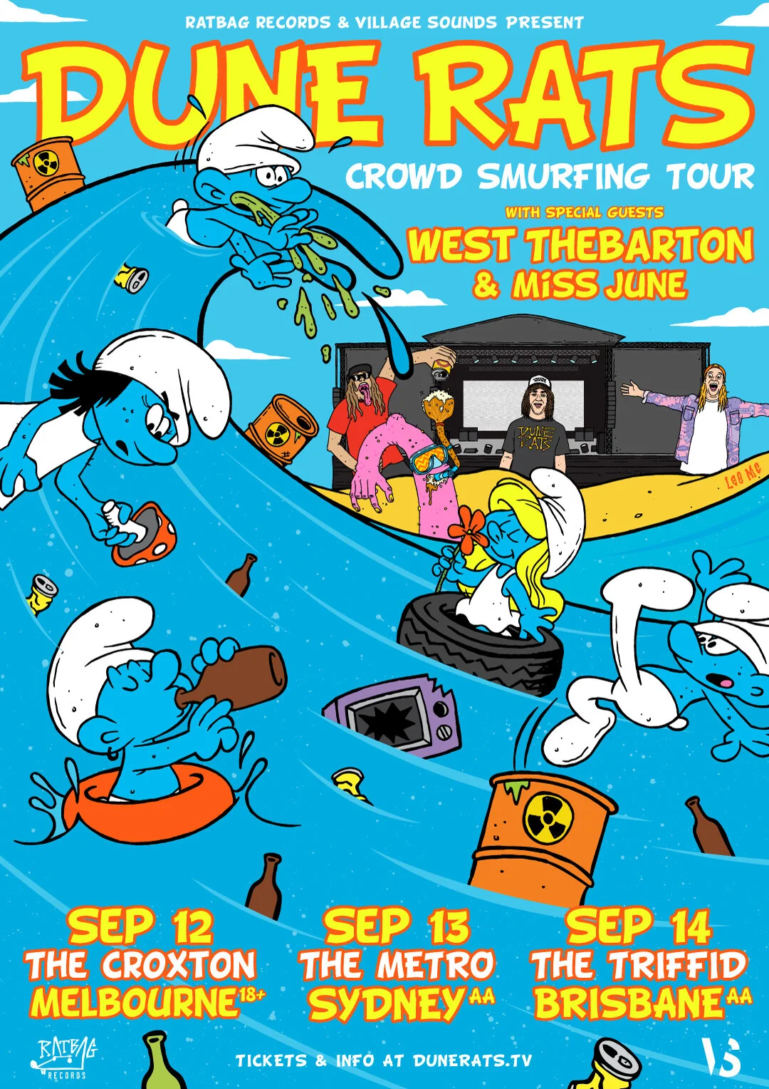 DUNE RATS 'CROWD SMURFING TOUR' — Lee McConnell