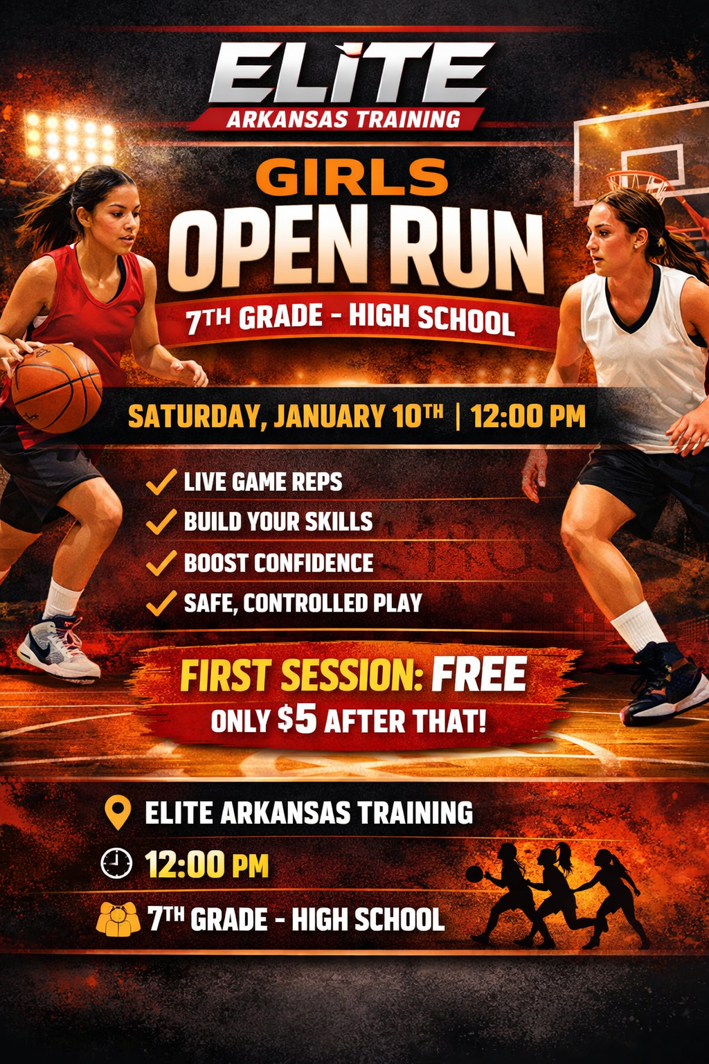 Girls Open Run — ELITE ARKANSAS TRAINING