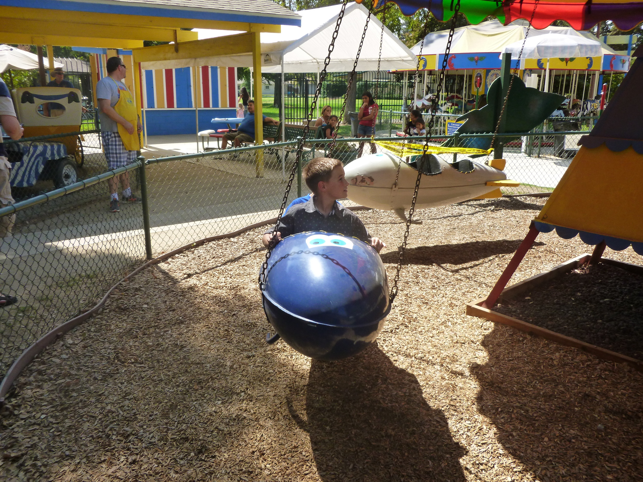 Kiddieland in the Applegate Park next to the Merced Zoo — Merced County ...