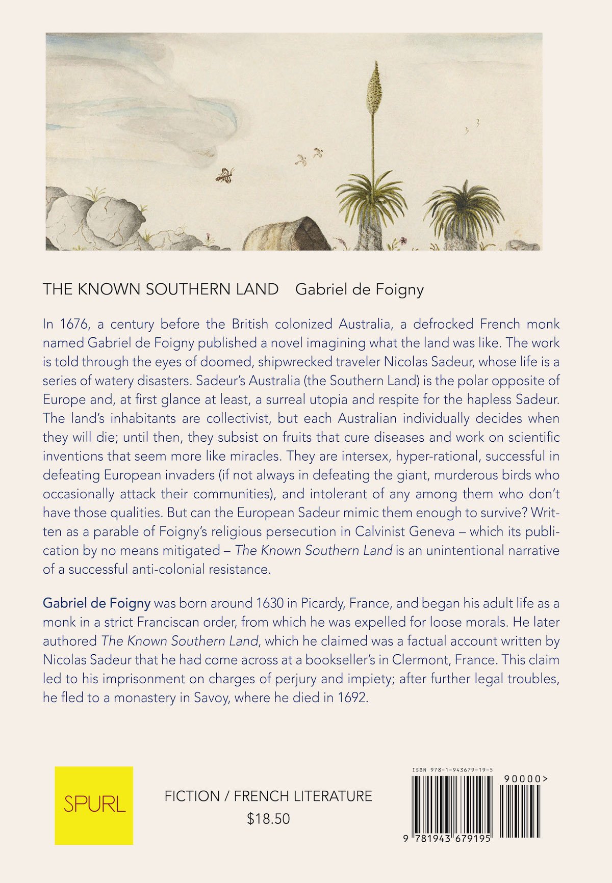 The Known Southern Land by Gabriel de Foigny — Spurl Editions
