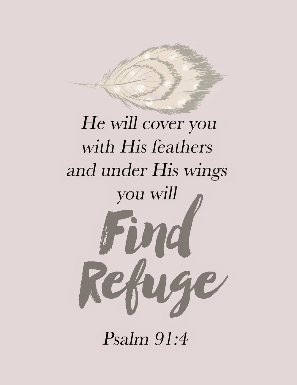 Free Printable | He Will Cover You — erin morris