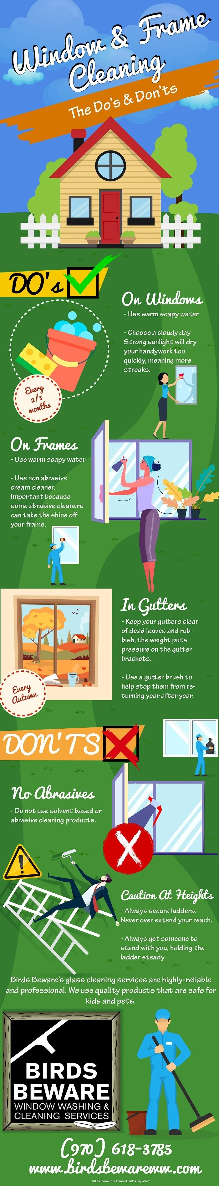 Window & Frame Cleaning: The Do's & Don'ts — Birds Beware