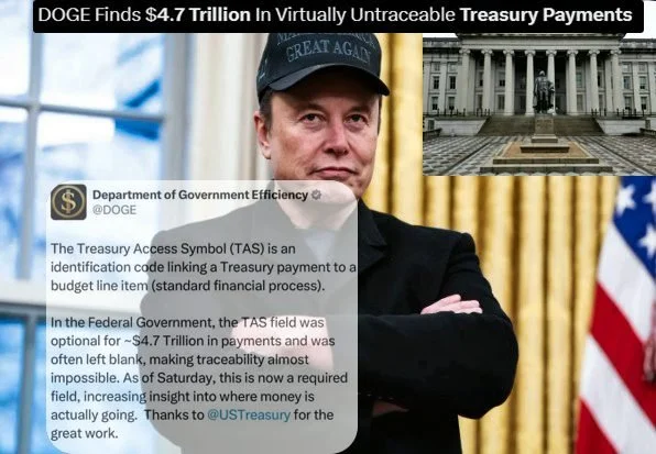 Where Did $4.7 Trillion in Untraceable US Treasury Payments Go? DOGE ...